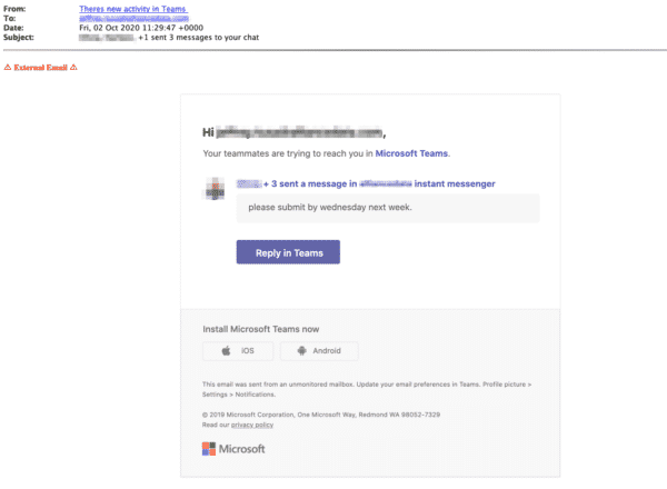Microsoft Teams Phishing Attack Targets 50,000 Users - Compliancy Group